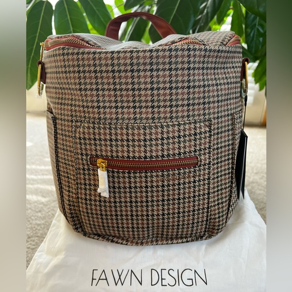 Fawn Design | Bags | Fawn Design The Mini Plaid Backpack Diaper Bag New ...